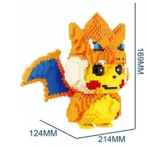 Pokemon | Other | Pokemon Pikachu Dressed As Charizard Lego Nano Blocks ...